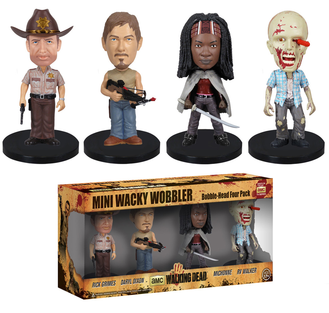 Walking Dead Mini Wacky Wobbler - Rick Grimes, Daryl Dixon, Michonne ...